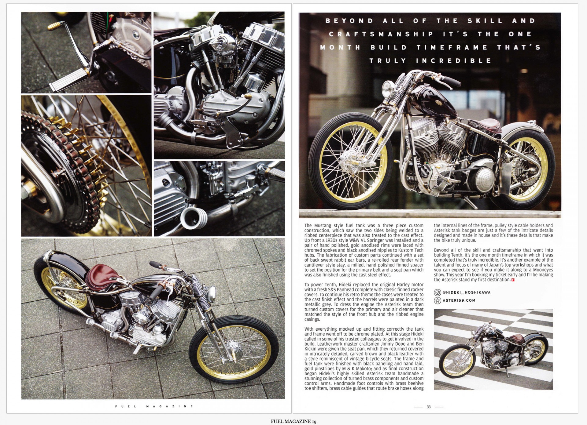 掲載雑誌 FUEL MAGAZINE#19(AUSTRALIA)｜ASTERISK CUSTOM WORKS